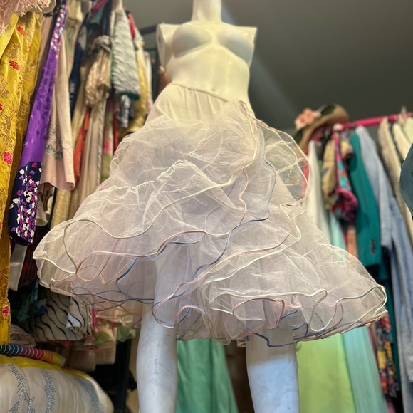 Skirts | Vintage Tri Color Pastel Petticoat | Poshmark